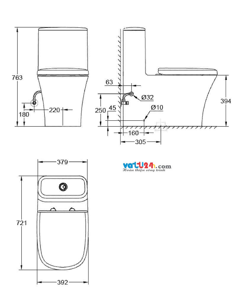 Bàn cầu một khối Grohe 39310000